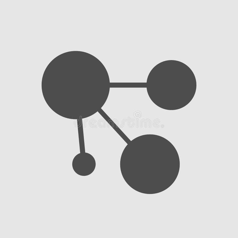 Molecule Vector Icon. Molecules Symbol Stock Vector - Illustration of ...