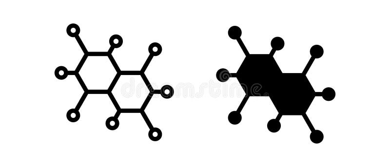 Molecule Vector Icon Set. Chemistry Formula Symbol Stock Vector ...