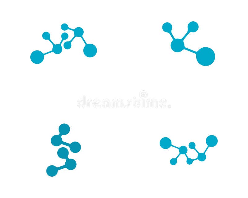 Molecule Vector Illustration Design Stock Vector - Illustration of atom ...