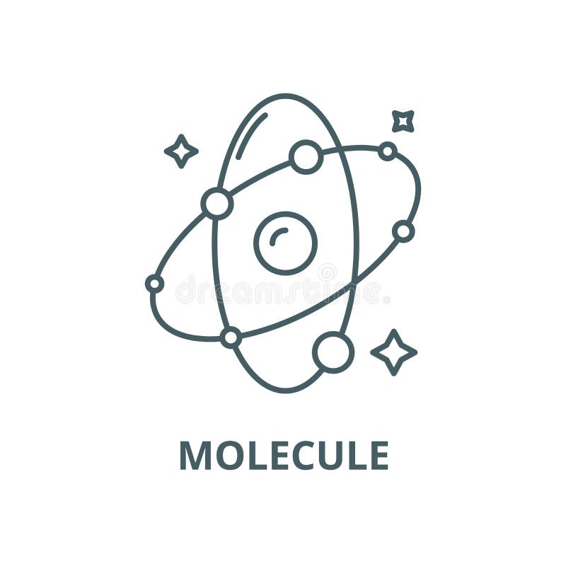 Molecule Vector Line Icon, Linear Concept, Outline Sign, Symbol Stock ...