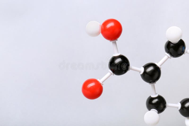Molecule of Vitamin B3 on Light Grey Background, Closeup and Space for ...