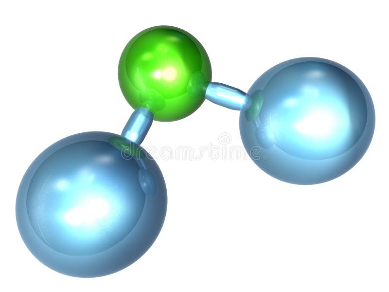 H2O water (01) stock illustration. Illustration of molecule - 9440027
