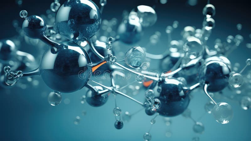 Molecule water molecules stock illustration. Illustration of ...