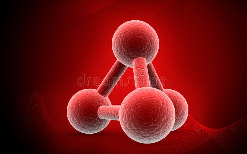 Molecules stock illustration. Illustration of three, science - 12074622