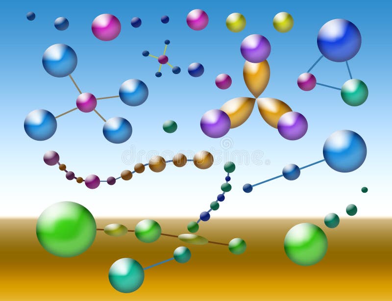 Molecules stock illustration. Illustration of molecules - 4726816