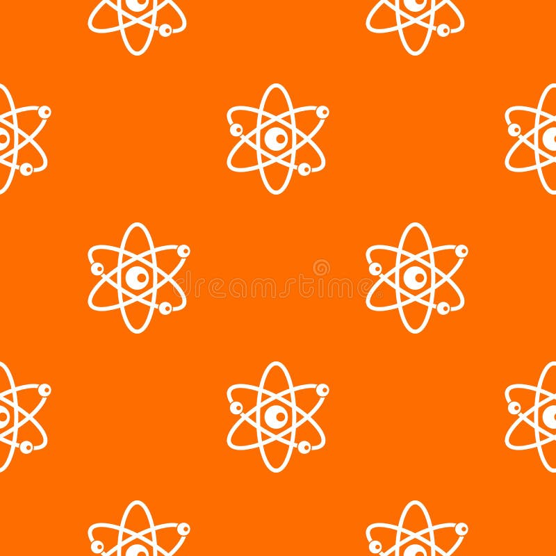 Atom Pattern Vector Seamless Stock Vector - Illustration of electric ...