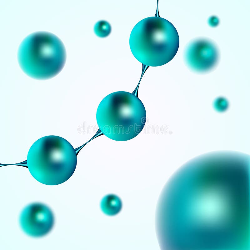 Molecules and Atoms - Vector Illustration Stock Vector - Illustration ...