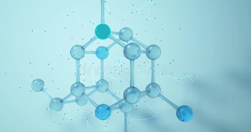 Molecules and Biology, Biological Concept, 3d Rendering Stock Video ...