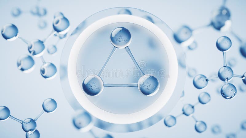 Molecules with Blue Background, 3d Rendering Stock Footage - Video of health, molecular: 260942966