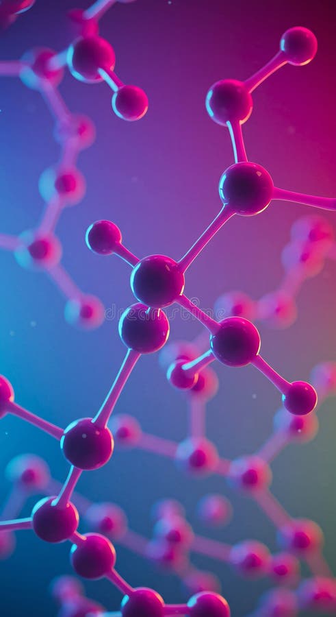 Molecules Chemistry Abstract Vector Digital Design Illustration ...