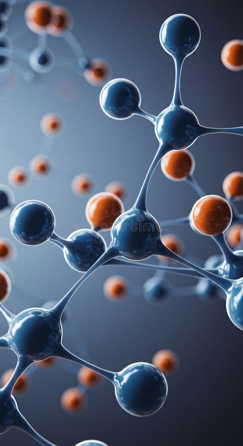 Molecules Chemistry Abstract Vector Digital Design Illustration ...