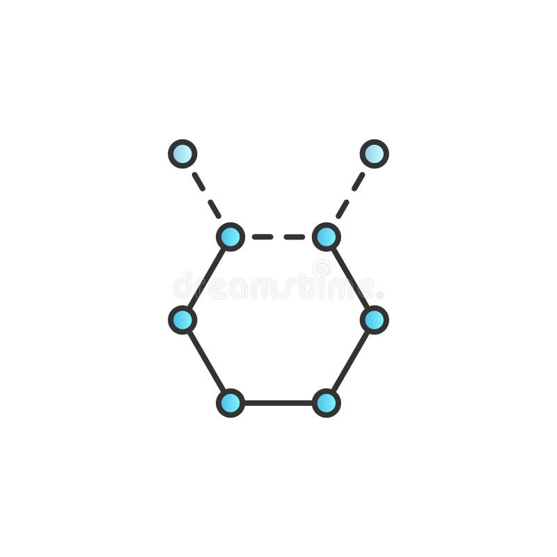 Molecules Color Gradient Vector Icon Stock Illustration - Illustration ...