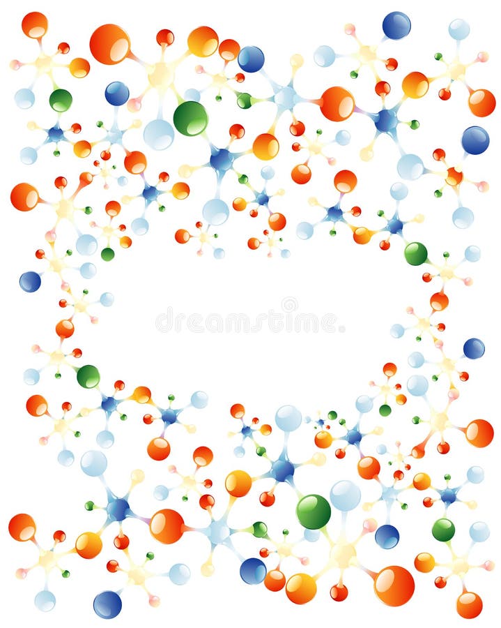 Molecules frame stock vector. Illustration of chemistry - 15551431