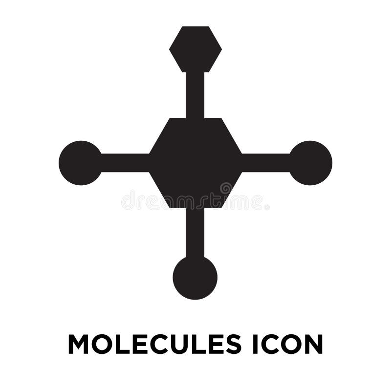 Molecules Concept Vector Linear Icon Isolated on Transparent Background ...