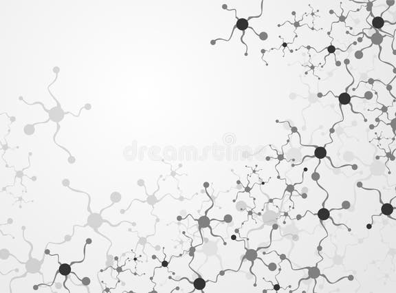 Molecules Inside the Brain. Stock Illustration - Illustration of ...