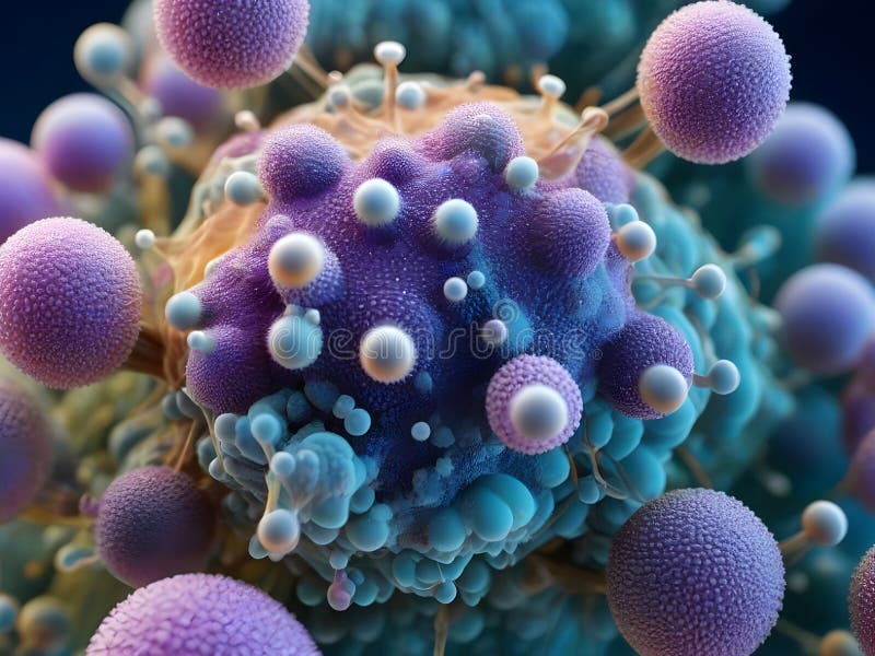 Molecules of Mycoplasma Pheumoniae Infection,very Peri Toned Stock ...