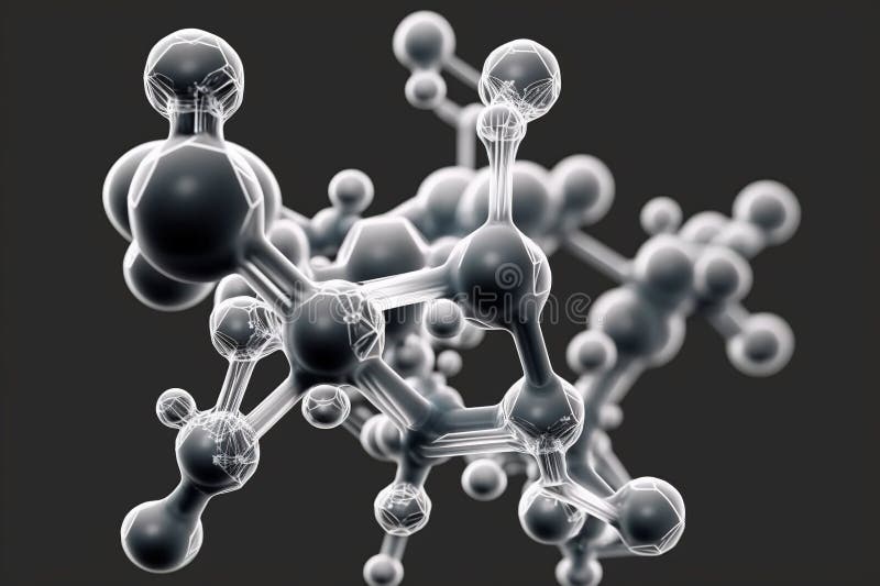 Molecules, Neurons Abstract Background. Liquid Molecules Under a ...