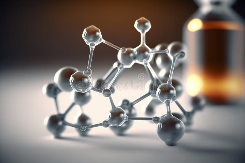 Molecules, Neurons Abstract Background. Liquid Molecules Under a ...