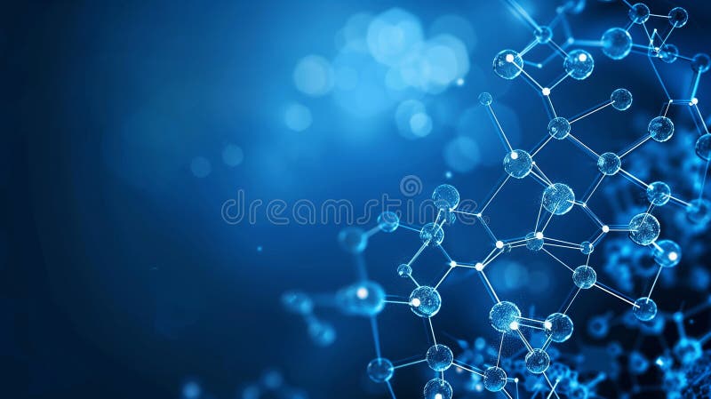 Molecules Science Biology Chemical Technology Background Stock ...
