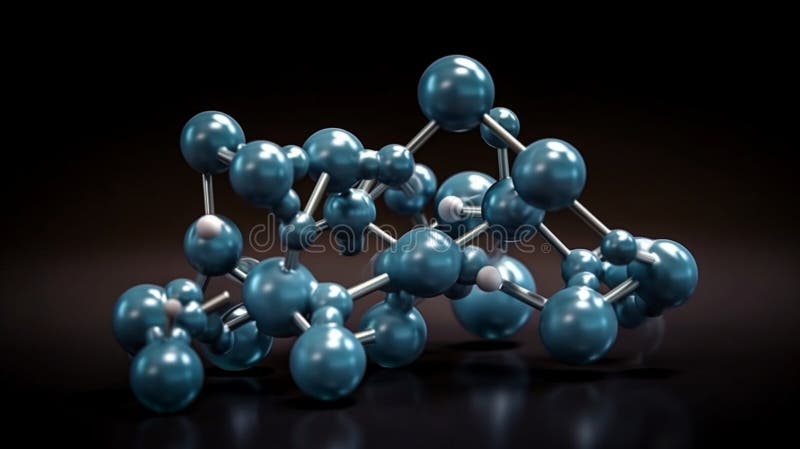 Molecules. Science and Technology Blue Abstract Background Stock ...