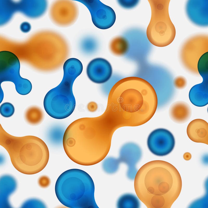 Molecules Seamless Background. Science and Microbiology Concept Stock ...