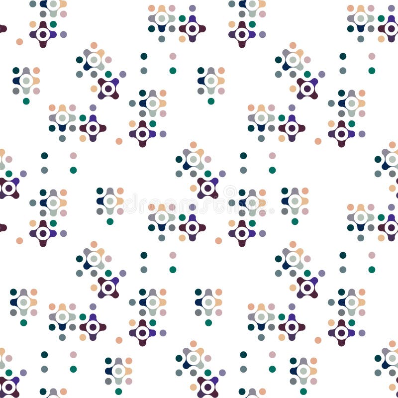 Molecules Seamless Pattern for Fabric, Paper and Web Design Stock ...