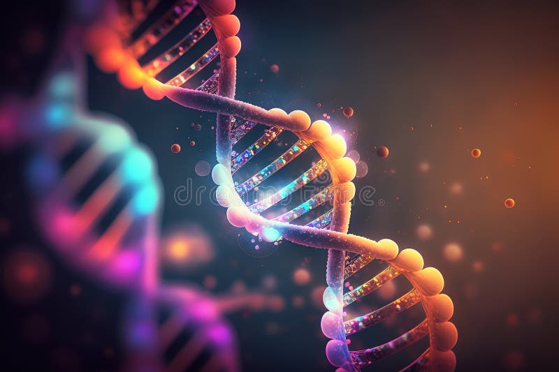 Molecules Structure Dna Code Stock Illustration - Illustration of ...