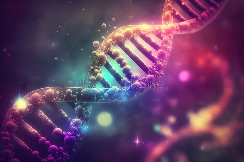 Molecules Structure Dna Code Stock Illustration - Illustration of ...
