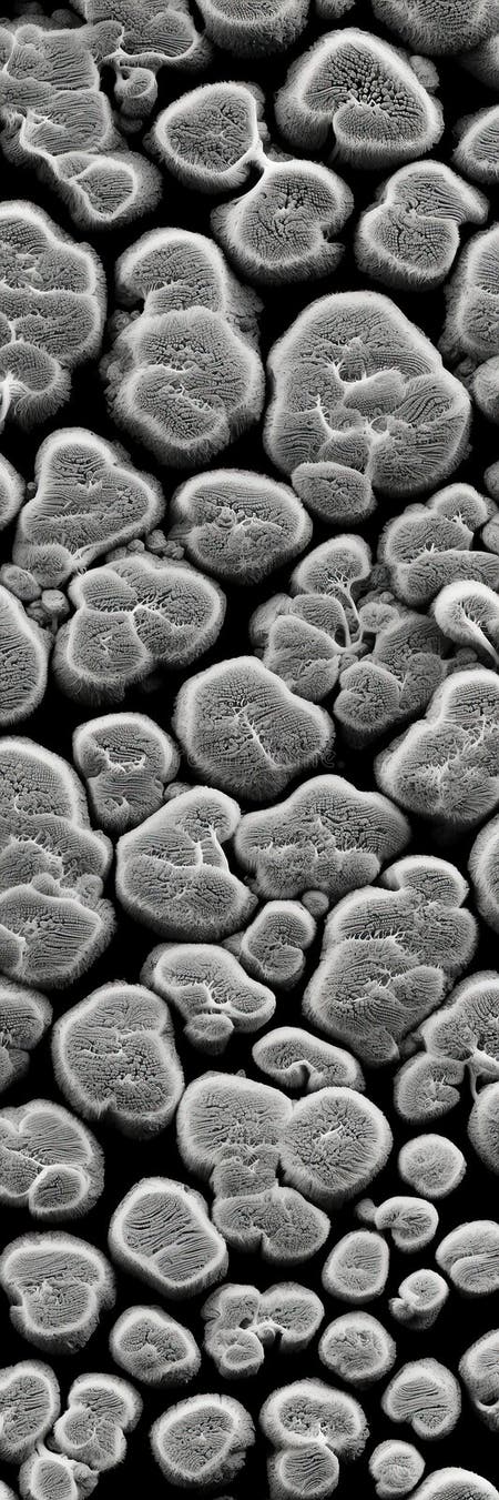 Molecules Under a Microscope Stock Illustration - Illustration of ...