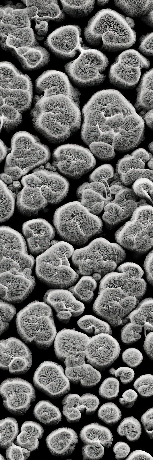 Molecules Under a Microscope Stock Illustration - Illustration of ...