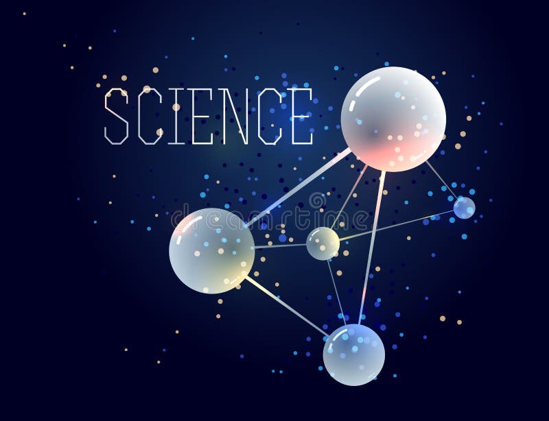 Molecules Vector Abstract Background, 3D Dimensional Science Chemistry ...