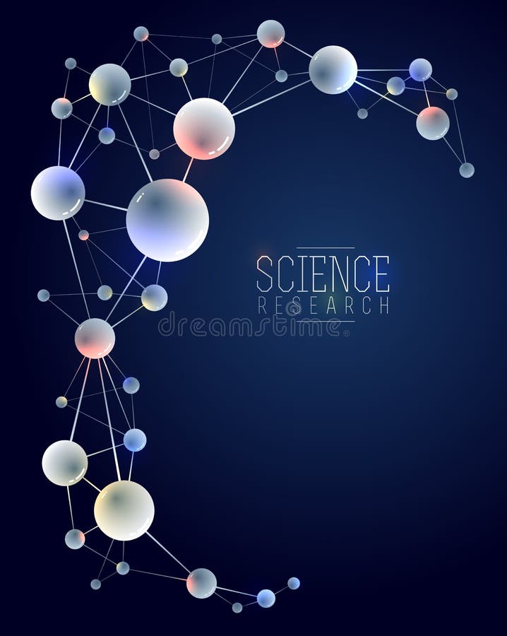 Molecules Vector Illustration, Science Chemistry and Physics Theme ...