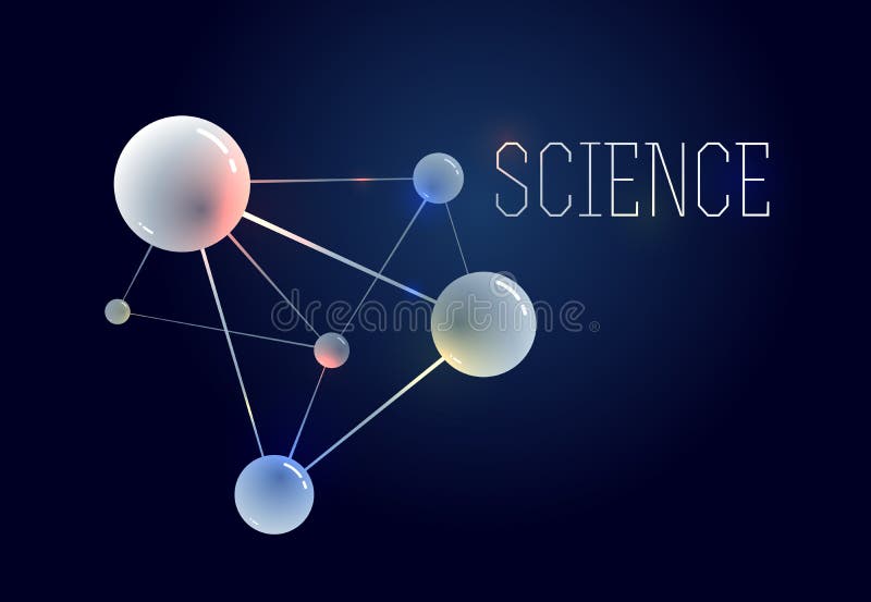 Molecules Vector Illustration, Science Chemistry and Physics Theme ...