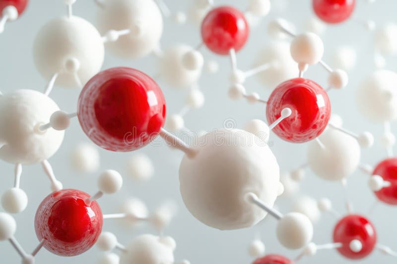 Molecules of Water and Other Compounds in a Scientific Visualization ...