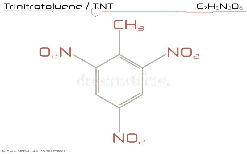 Trinitrotoluol (TNT) stock abbildung. Illustration von dynamit - 22313751