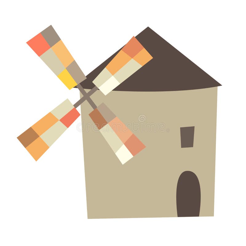 Molen Vector illustratie vector illustratie. Illustration of ...