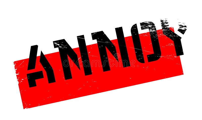 Moleste el sello de goma stock de ilustración. Ilustración de provoque ...