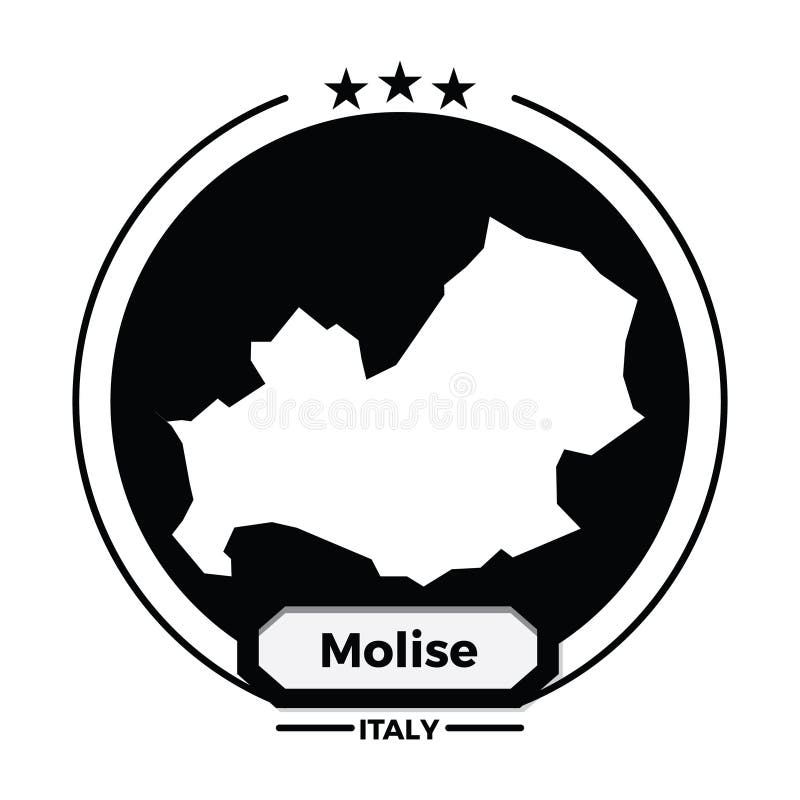 Molise Map Label. Vector Illustration Decorative Design Stock Vector ...