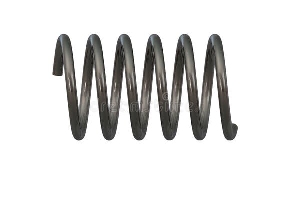 Molla Di Compressione Meccanica Illustrazione di Stock - Illustrazione ...