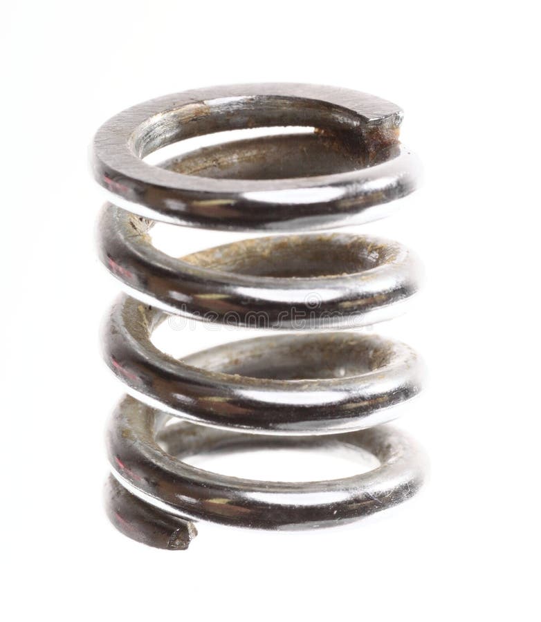 Molla elicoidale, isolata immagine stock. Immagine di industria - 140651445