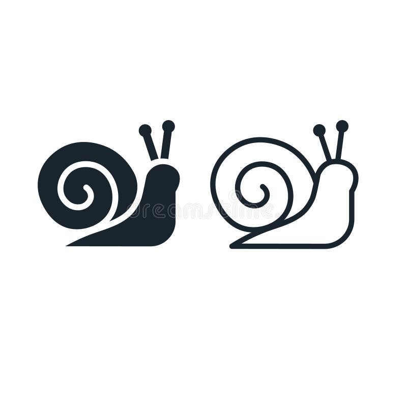Snail Flat and Line Icon, Slug. Mollusk Invertebrates. Stock Vector ... Snail Flat and Line Icon, Slug. Mollusk Invertebrates. Stock Vector ...