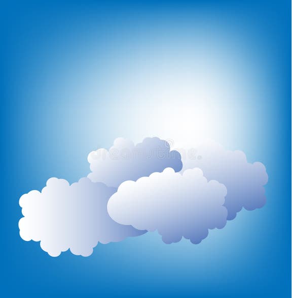 Moln vektor illustrationer. Illustration av rengöringsduk - 40256510