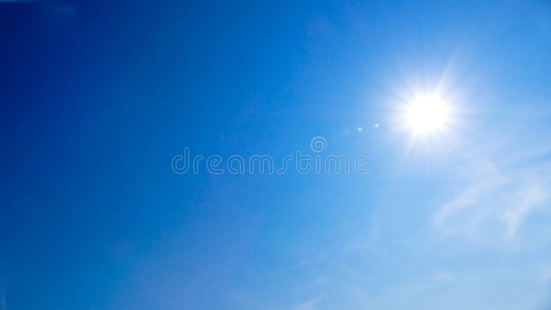 Moln Blå Himmel Och Solsken Fotografering för Bildbyråer - Bild av ...