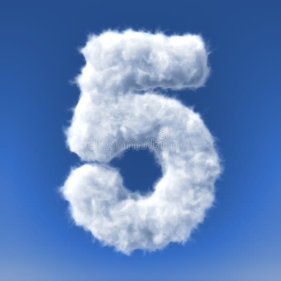 Moln i form av bokstaven stock illustrationer. Illustration av ...