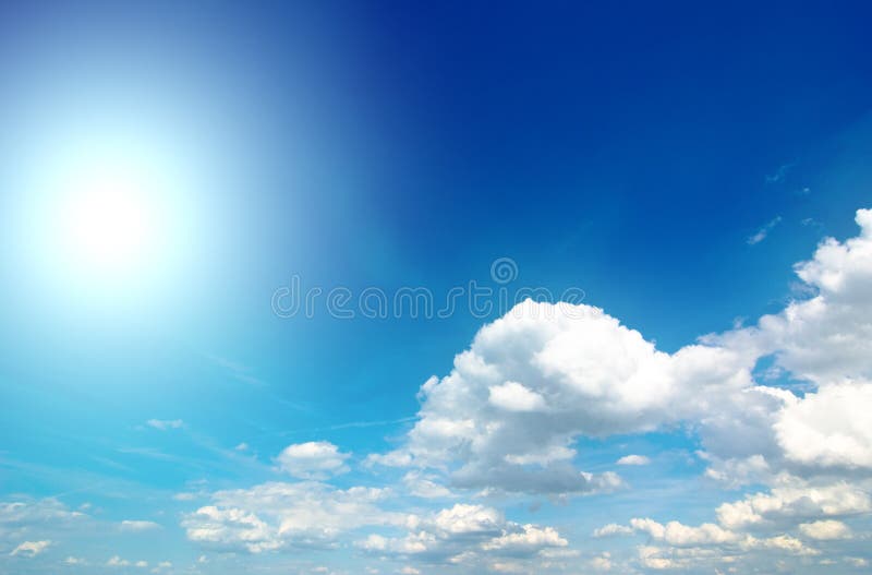 Moln och sun arkivfoto. Bild av skönhet, inget, texturerat - 5413806