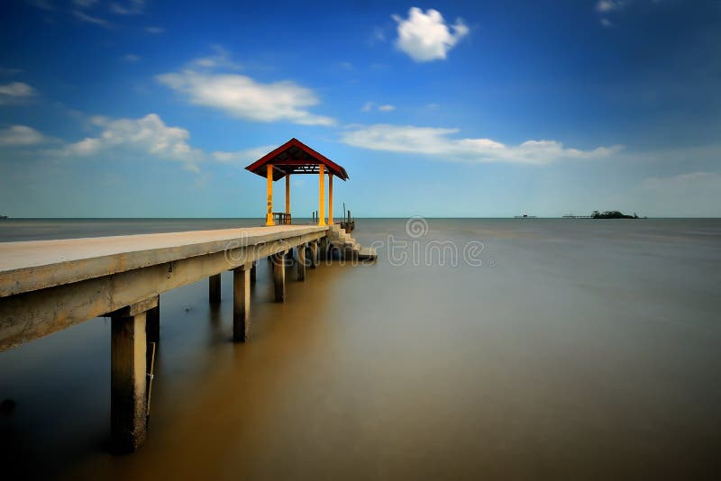 Molo Di Pesca a Porto Dickson Immagine Stock - Immagine di nero, nave ...