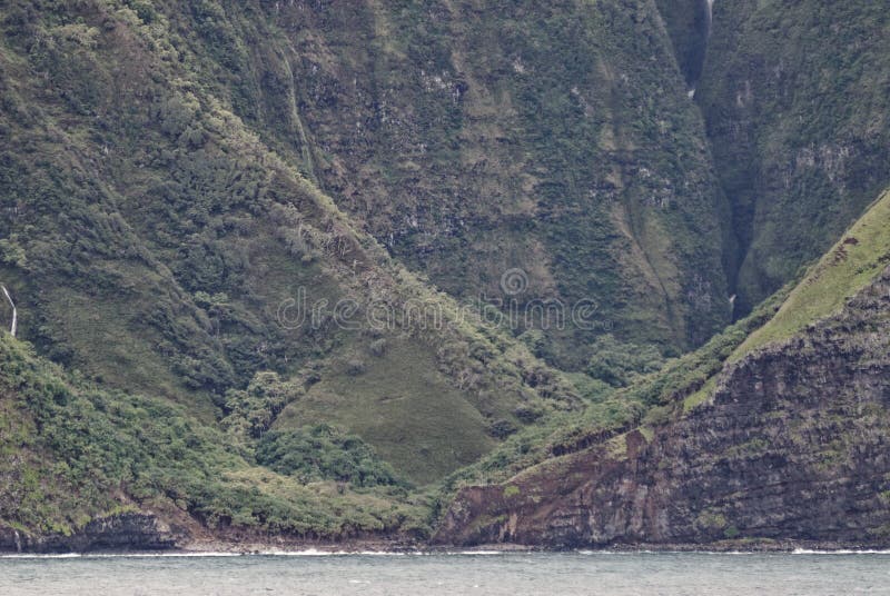 Molokai`s Sea Cliffs - Hawaii Stock Photo - Image of beautiful ...
