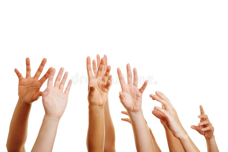 Molte Mani Disperate Che Raggiungono Su Fotografia Stock - Immagine di ...