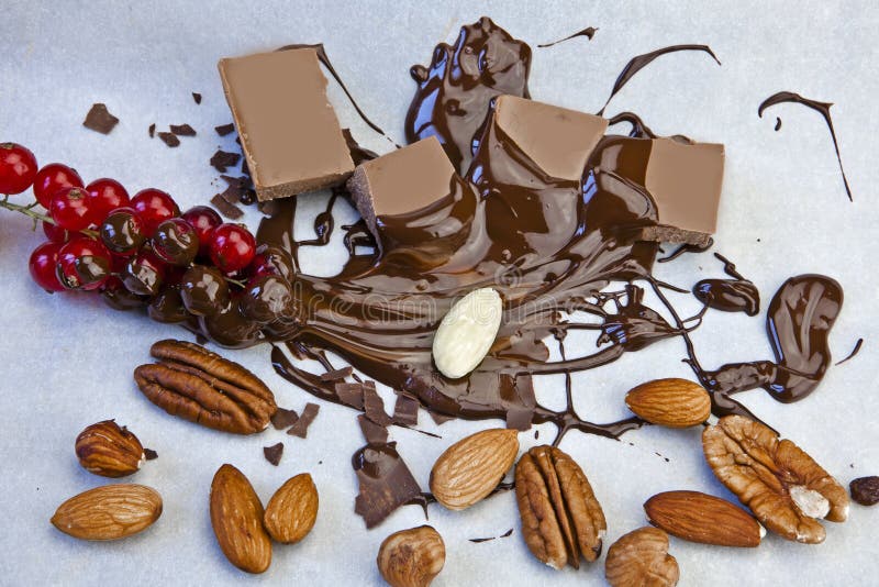 Molten chocolate stock image. Image of bake, chocolate - 20620497