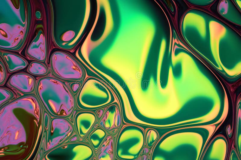 Molten, Fluid Metallic Texture Stock Illustration - Illustration of ...